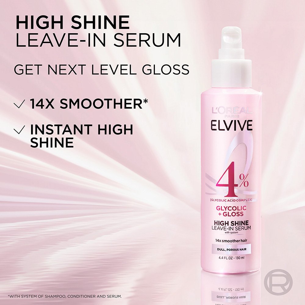 Elvive Glycolic Gloss High Shine Leave-in Serum - L’Oréal Paris