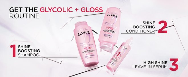 Elvive Glycolic Gloss High Shine Leave-in Serum - L’Oréal Paris