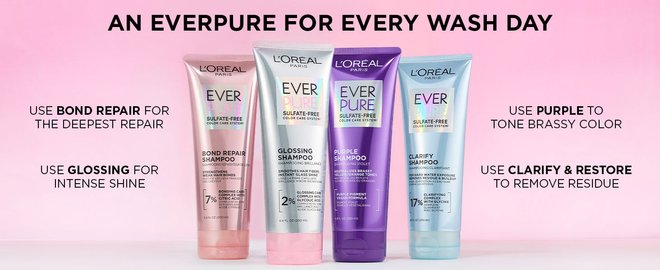 EverPure Sulfate Free Glossing Shampoo and Conditioner - L’Oréal Paris