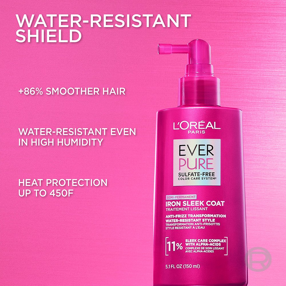 EverPure Iron Sleek Coat Anti-Frizz Hair Treatment | L’Oréal Paris