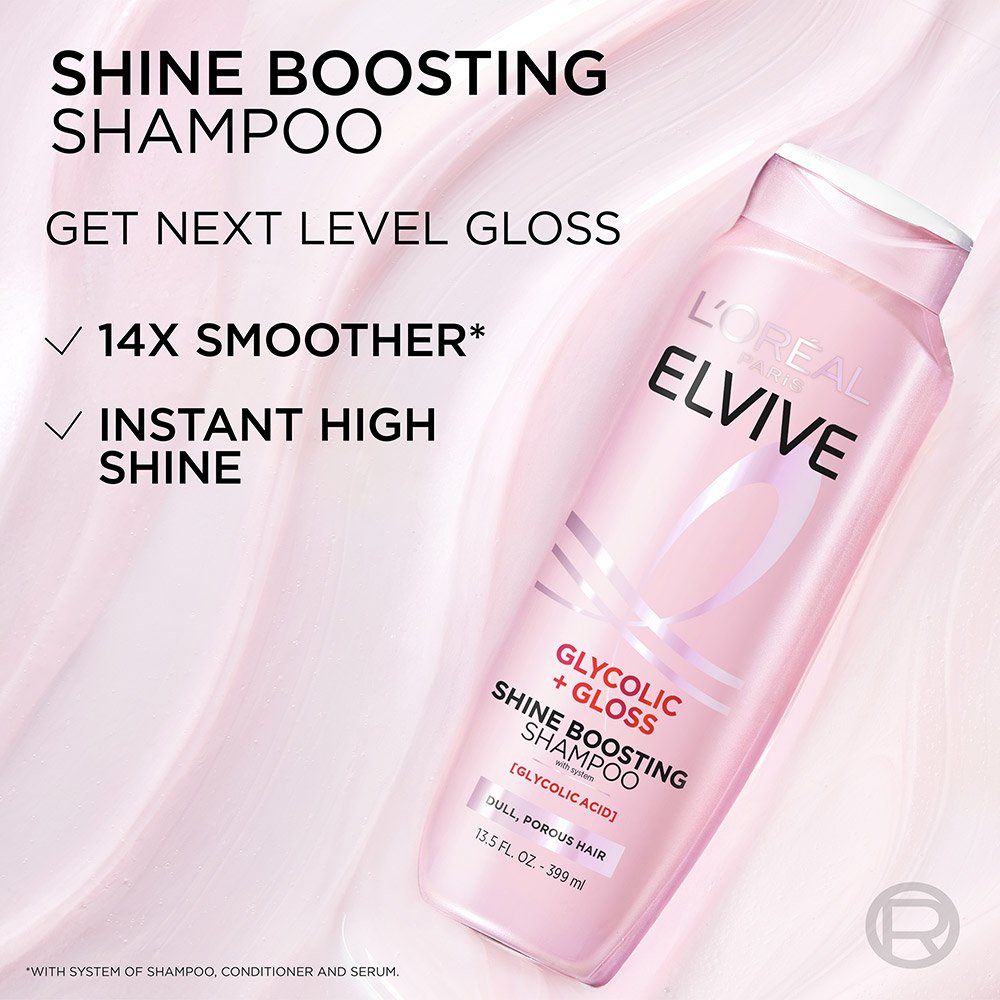 Elvive Glycolic Gloss Shine Boosting Shampoo - L’Oréal Paris
