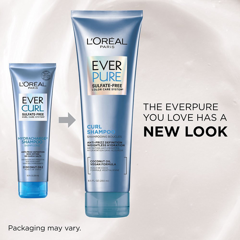 EverCurl Hydracharge Shampoo w/ Coconut Oil For Frizzy Hair by L'Oréal