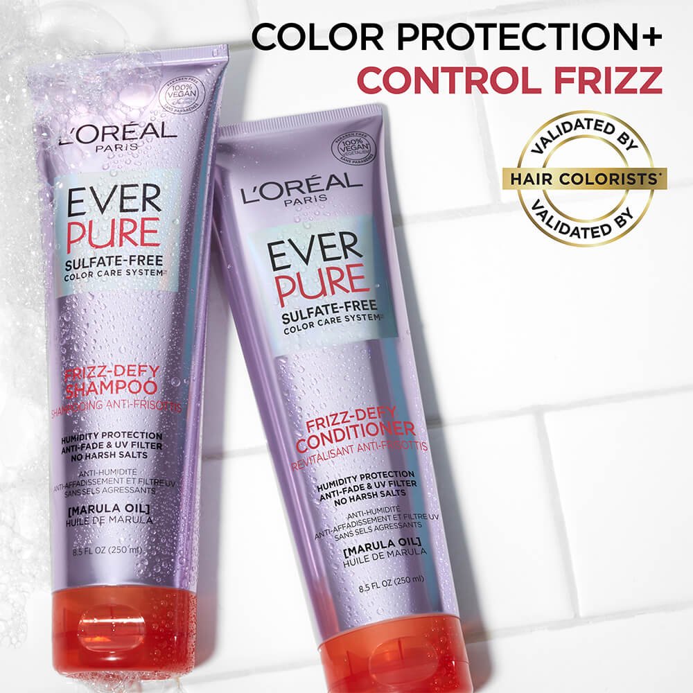 Everpure Frizz Defy Sulfate Free Shampoo For Frizzy Hair Loréal