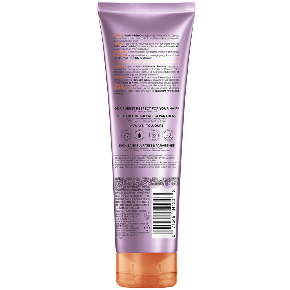 EverPure Frizz Defy Sulfate Free Shampoo For Frizzy Hair - L'Oréal