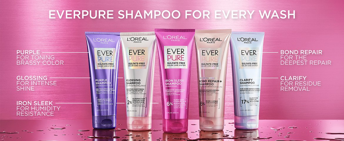 EverPure Iron Sleek Hair Smoothing Shampoo - L’Oréal Paris