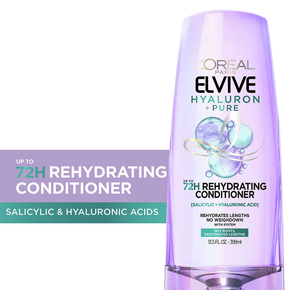 Conditioner Hyaluron + Pure Rehydrating Conditioner for Oily Hair | L ...