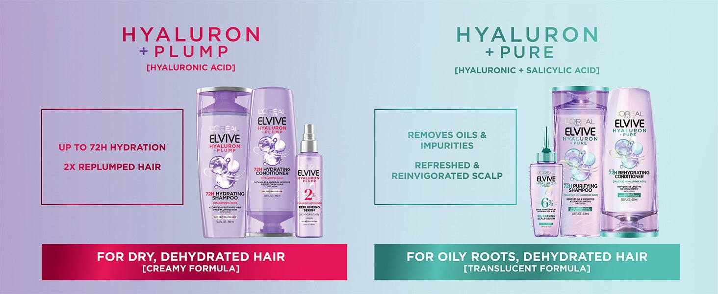 Elvive Hyaluron + Pure Hydrating Conditioner - L'Oréal Paris