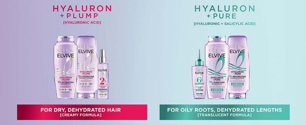 Elvive Hyaluron + Plump Purifying Shampoo - L'Oréal Paris
