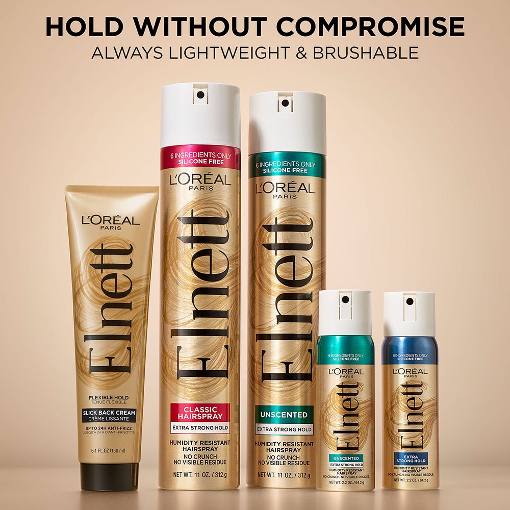 Elnett Anti-Frizz Slick Back Hair Styling Cream - L’Oréal Paris