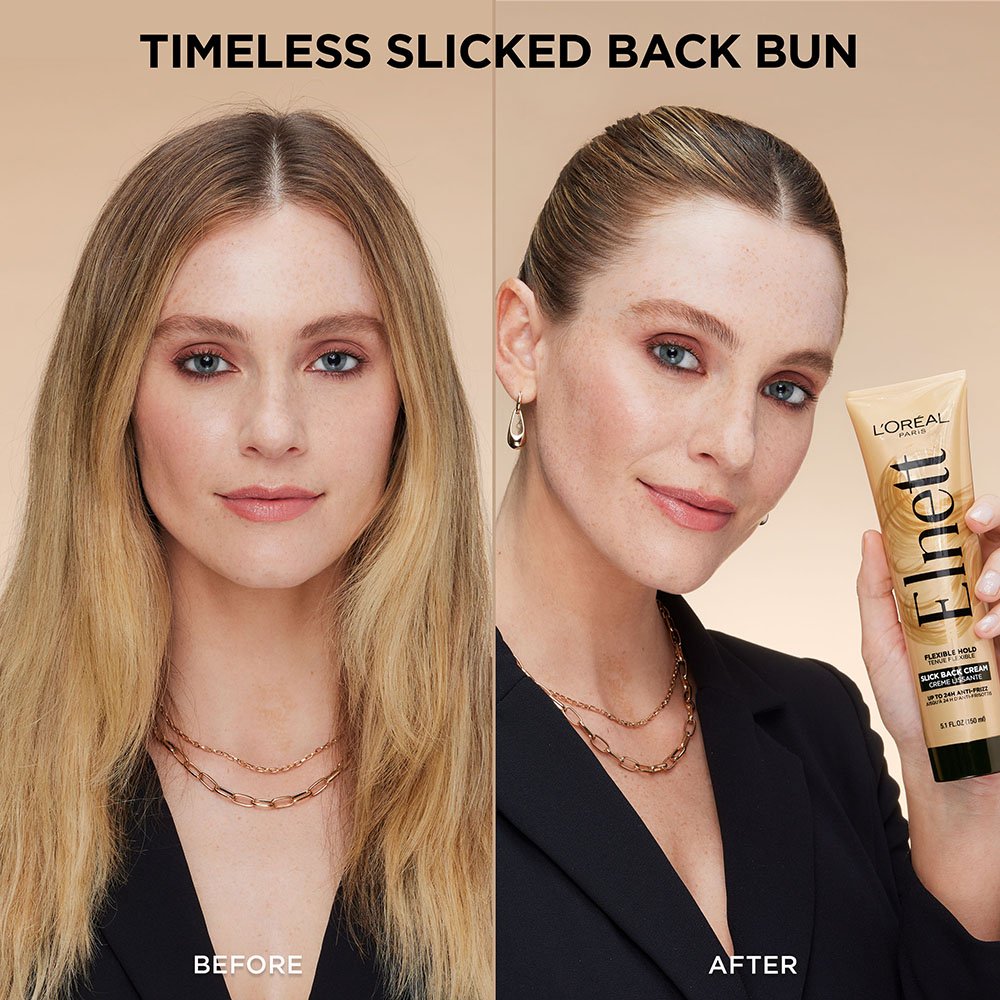 Elnett Anti-Frizz Slick Back Hair Styling Cream - L’Oréal Paris