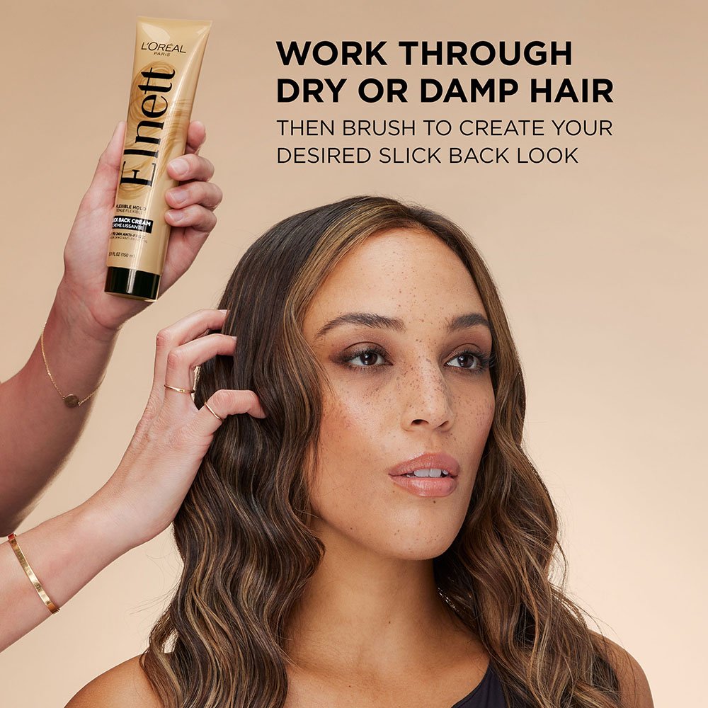 Elnett Anti-Frizz Slick Back Hair Styling Cream - L’Oréal Paris