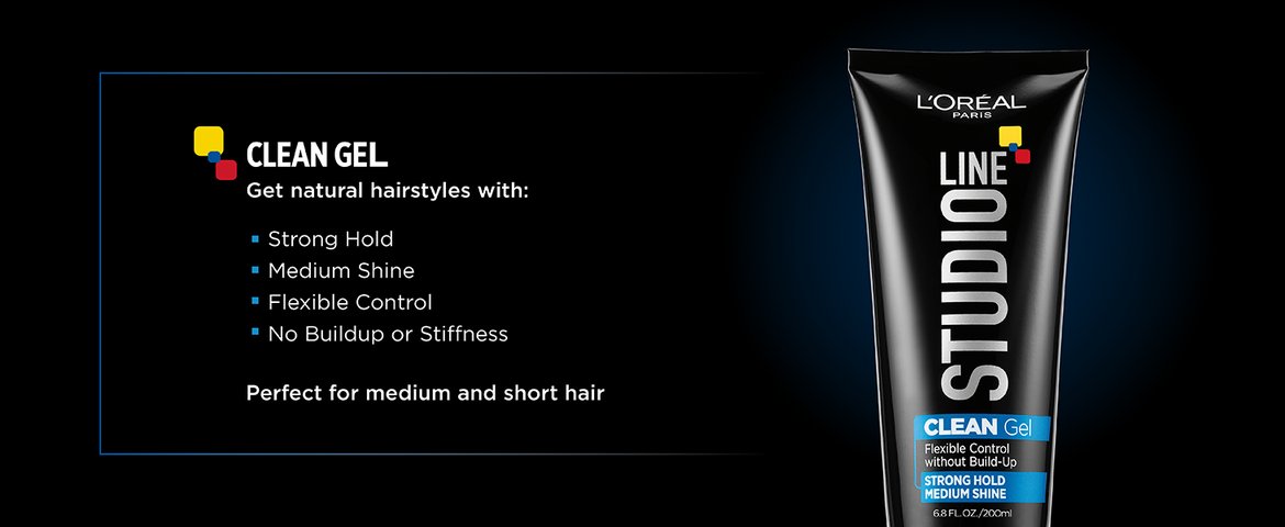 Studio Line Clean Gel - Hair Styling Gel - L'Oréal Paris