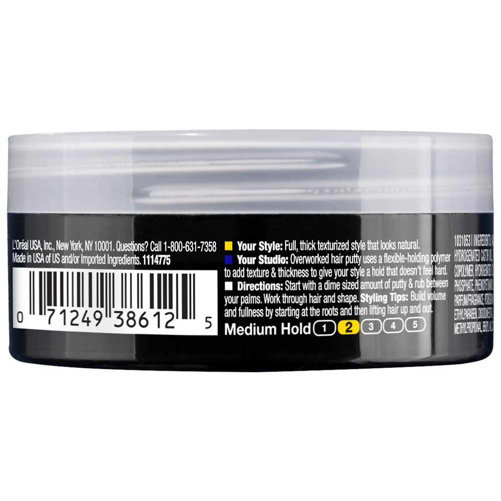 L'Oréal Studio Line Overworked Hair Putty For Hair Texture & Thickness