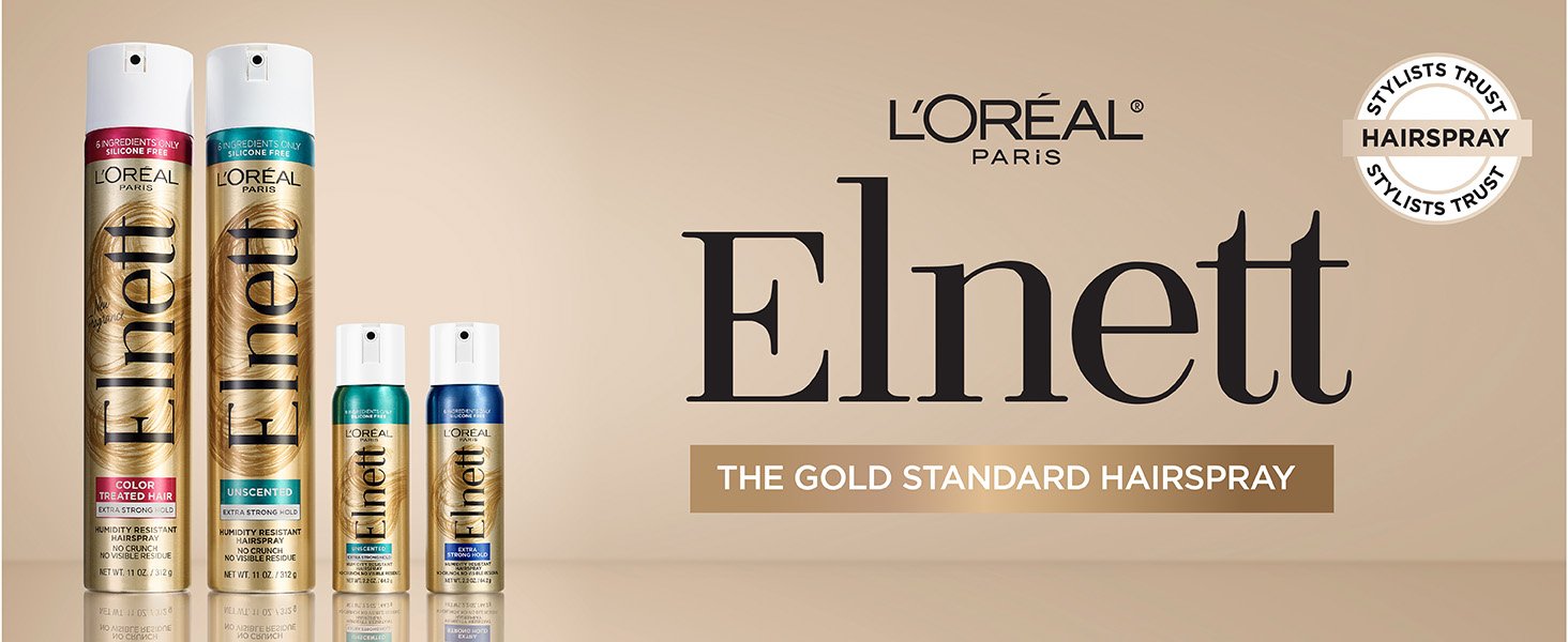 Elnett Satin Strong Hold Hairspray Unscented - L'Oreal Paris
