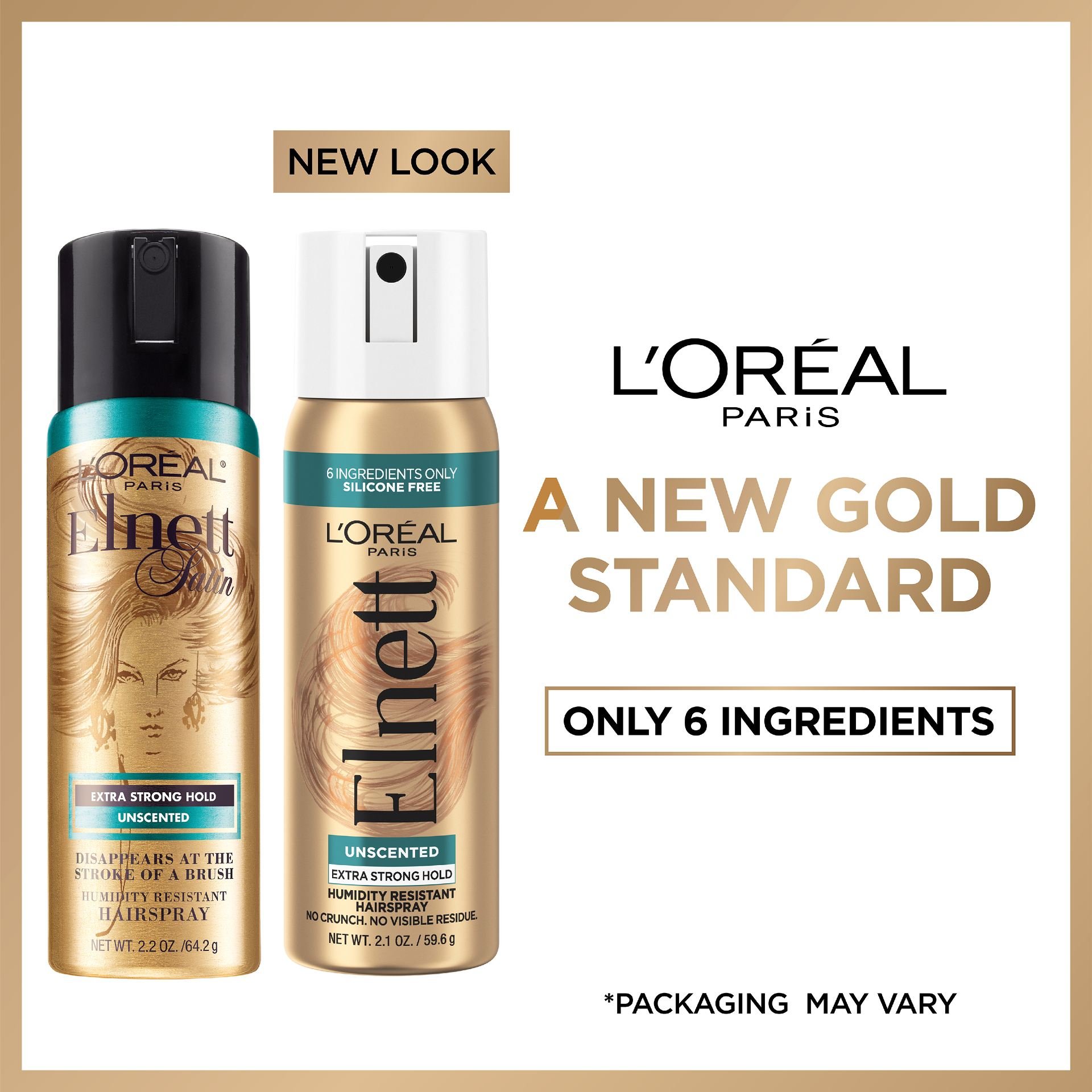 Elnett Satin Strong Hold Hairspray Unscented - L'Oreal Paris