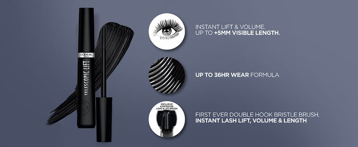 Telescopic Instant Lift Washable Mascara - L'Oréal Paris