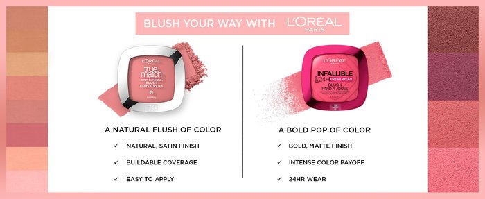 True Match Cosmetic Blush Makeup Powder - L'Oréal Paris