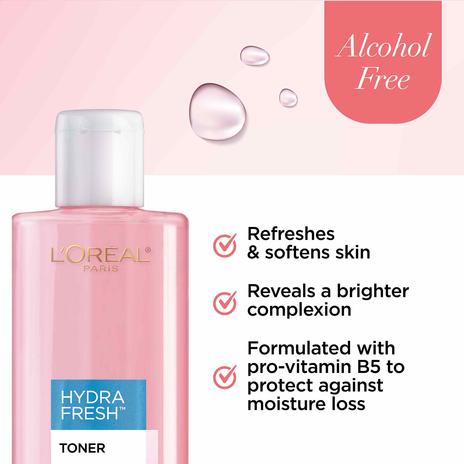HydraFresh Exfoliating & Moisturizing Face Toner - L'Oréal Paris