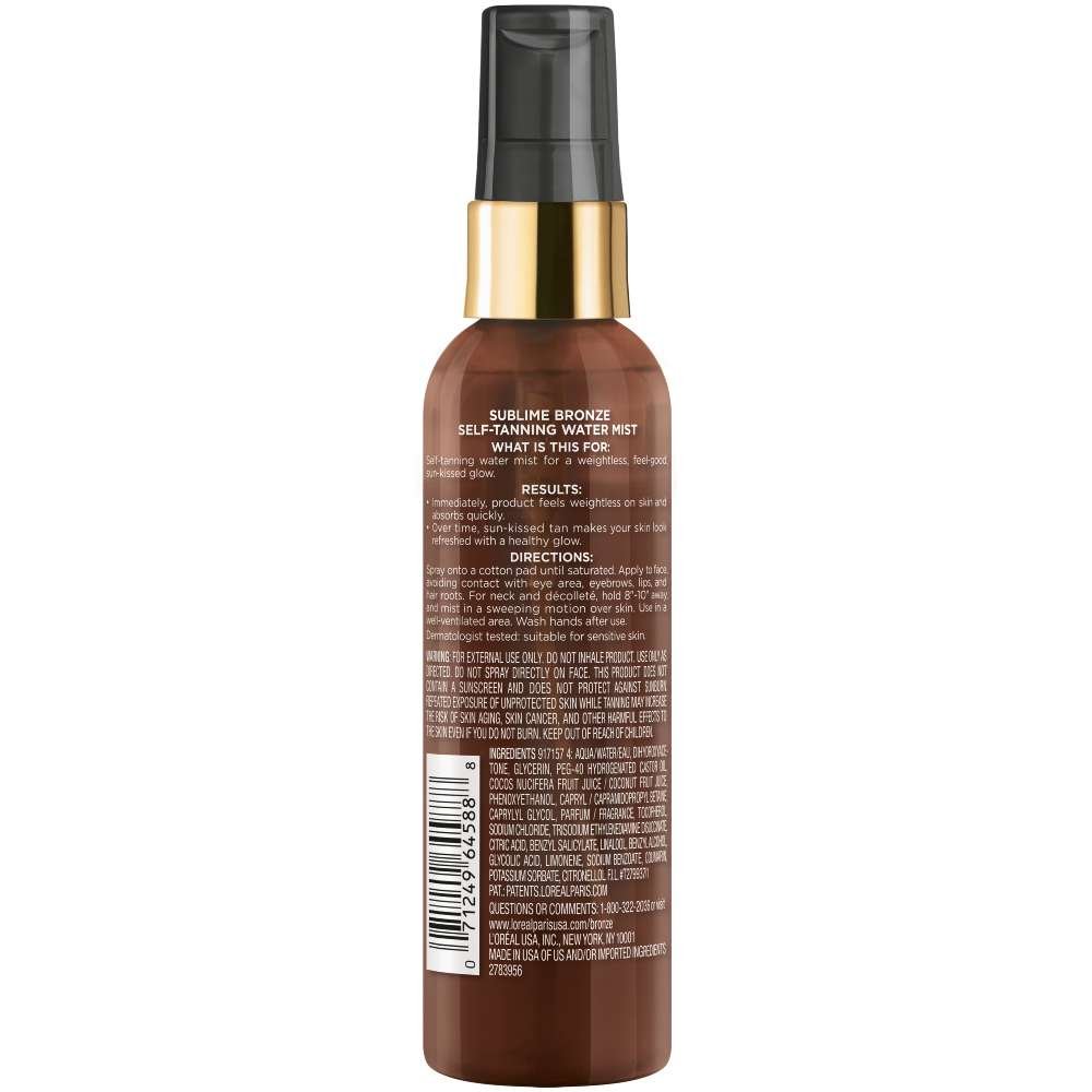 Sublime Bronze Self-Tanning Facial Water Mist - L'Oréal Paris